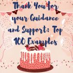 Thank You for your Guidance and Support: Top 100 Examples ...